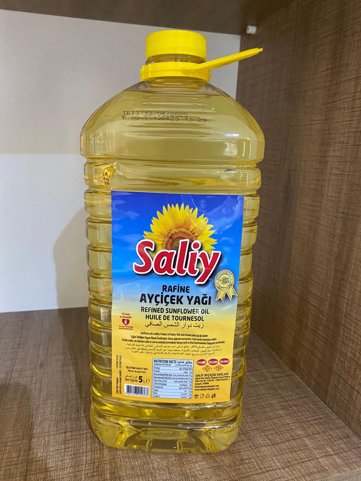 Ayçiçek Yağı 5LT | Saliy Ayçiçek Yağları - 05322953631 - Doğadan ...